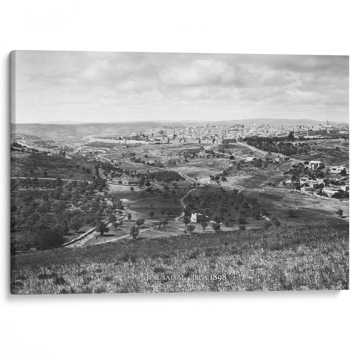 "Jerusalem Overlook" Remastered Historical Photograph - Large Gallery ...